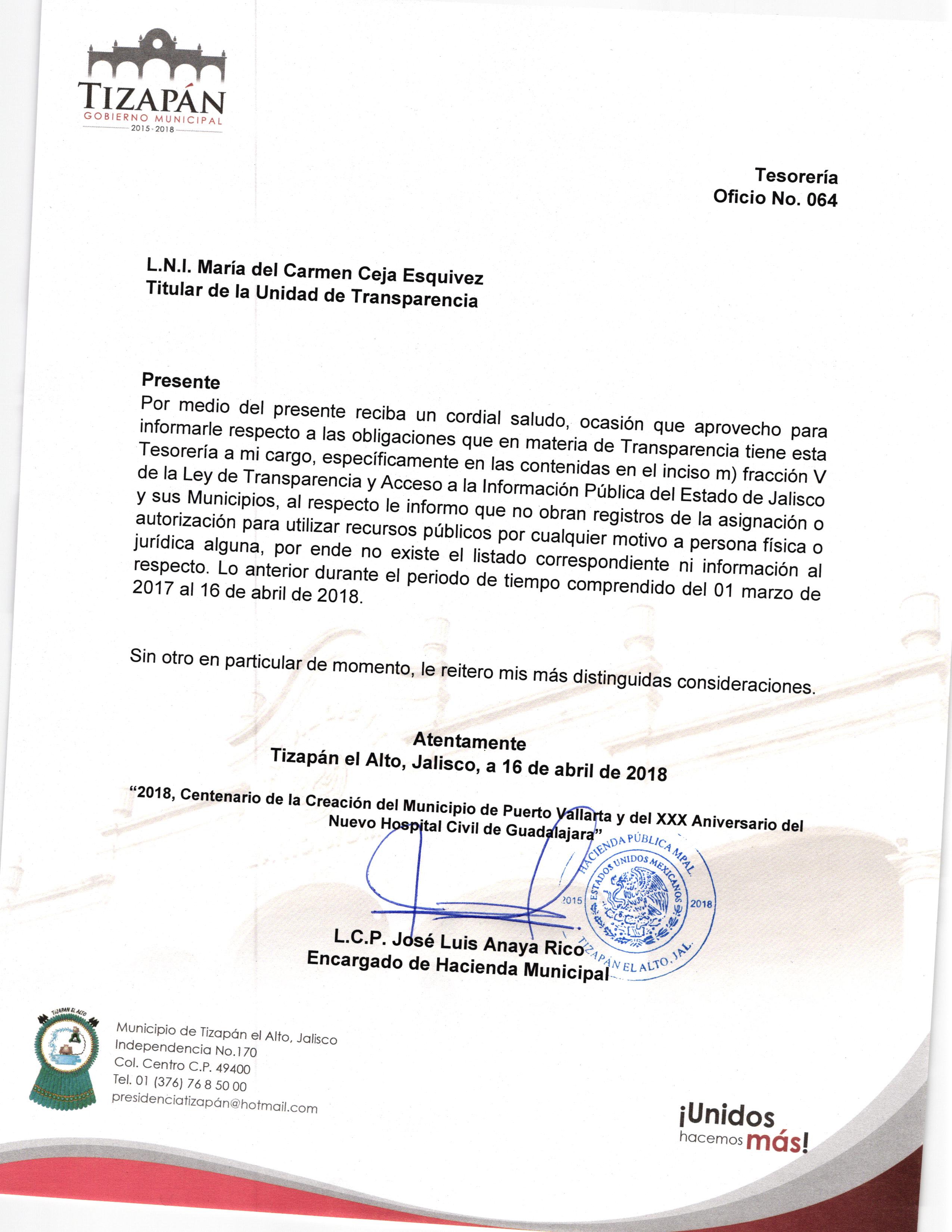 Artículo 8 Fracción V - Ayuntamiento de Tizapan el Alto | Portal de captura de información ...